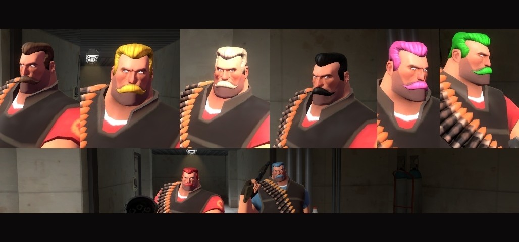 More hair for the heavy Mod for Team Fortress 2 | TF2 Mods