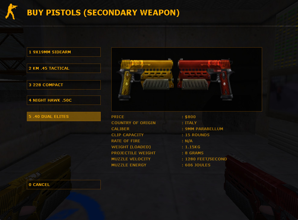 Dual Infinity Final - V, P, W models. Mod for Counter-Strike 1.6 | CS1 ...