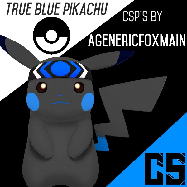 True Blue Pikachu [Super Smash Bros. (Wii U)] [Mods]