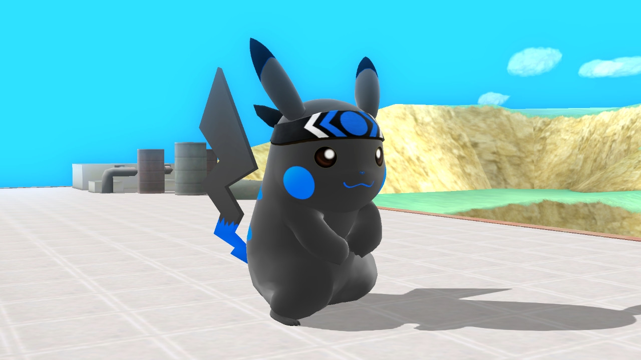 True Blue Pikachu [Super Smash Bros. (Wii U)] [Mods]