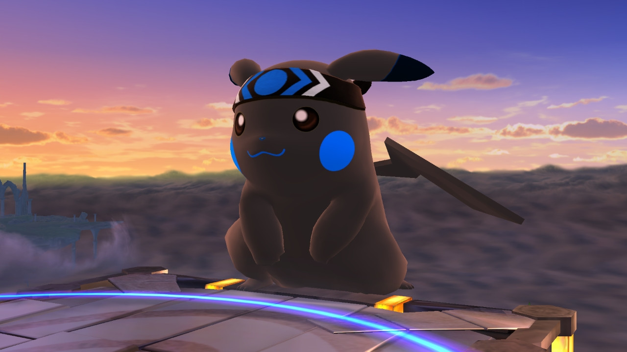 True Blue Pikachu [Super Smash Bros. (Wii U)] [Mods]