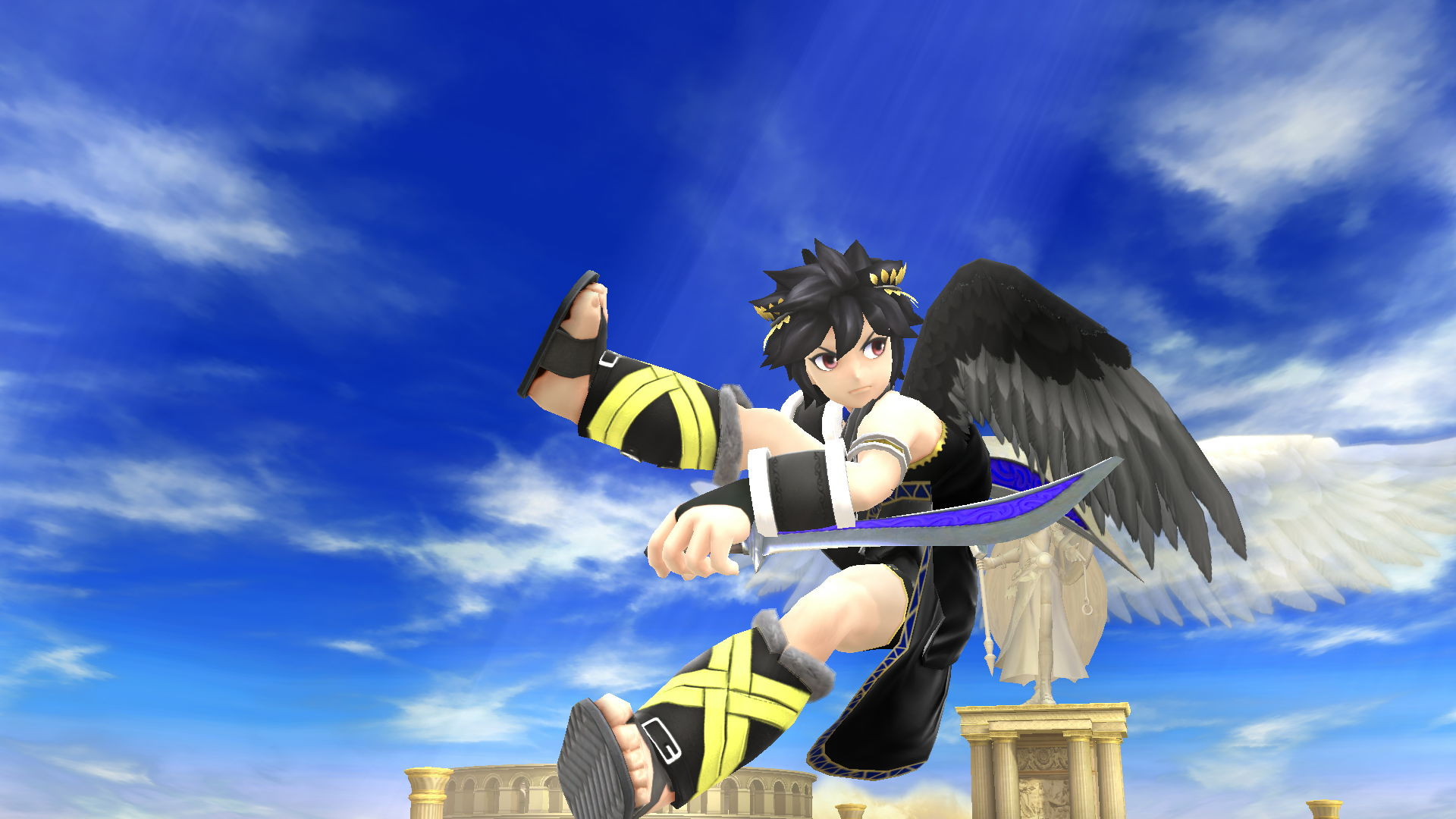 Black Silver Dark Pit [Super Smash Bros. (Wii U)] [Mods]
