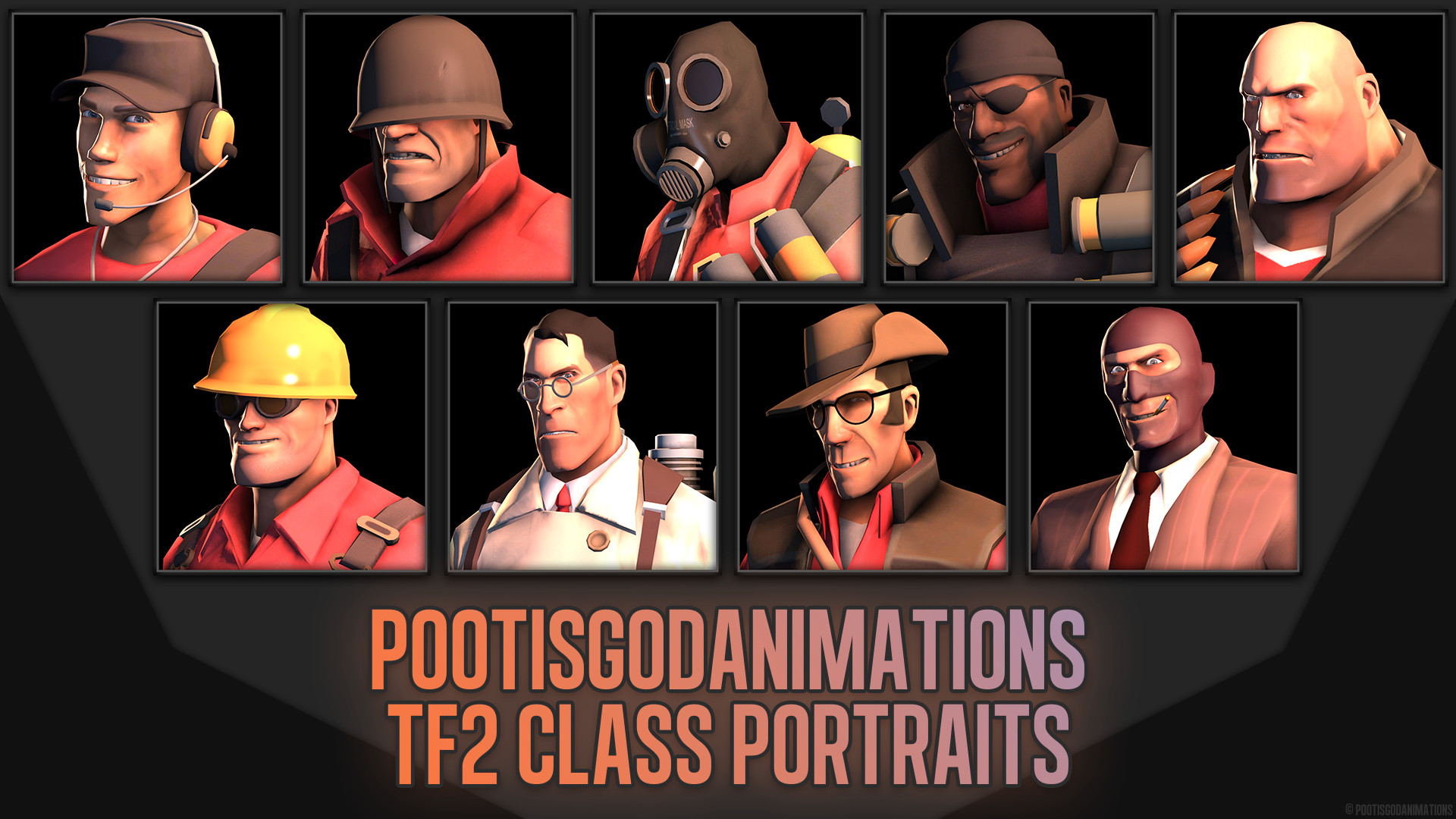 PootisGodAnimations Class Portraits Mod for Team Fortress 2 | TF2 Mods
