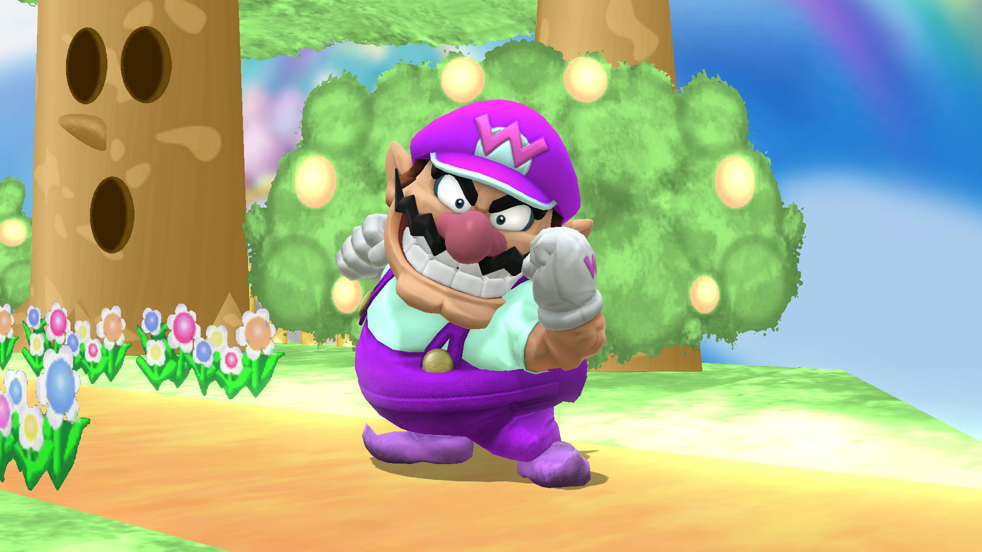 Purple and Light Blue Wario [Super Smash Bros. (Wii U)] [Mods]