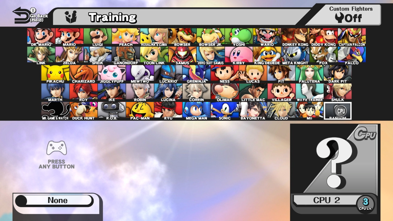 Organized CSS Layout Mod for Super Smash Bros. (Wii U) | SSB4U Mods