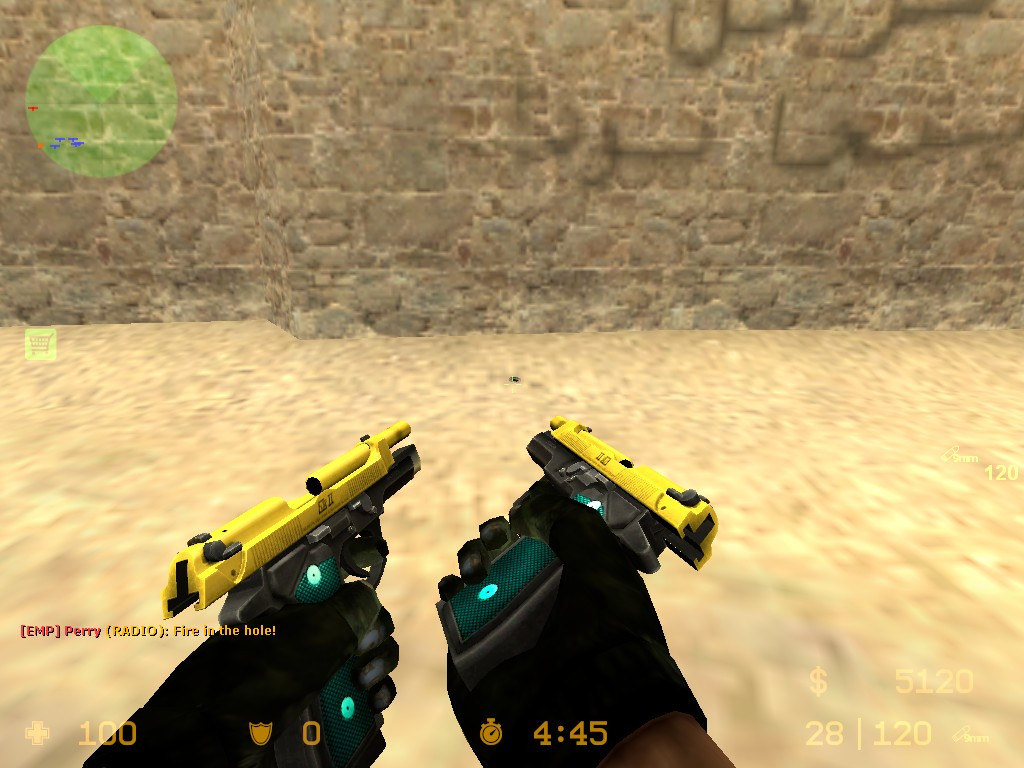 Golden dual elites Mod for Counter-Strike: Source | CS:S Mods