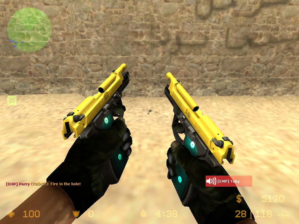 Golden dual elites Mod for Counter-Strike: Source | CS:S Mods