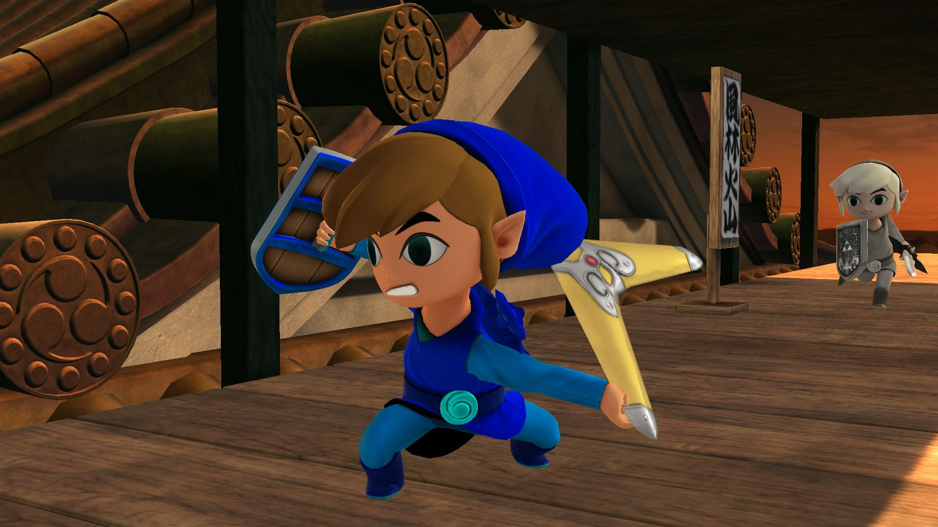Blue Toon Link (Fixed) Mod for Super Smash Bros. (Wii U) | SSB4U Mods