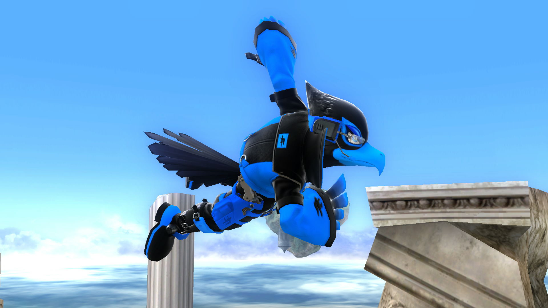 Black and Blue Falco [Super Smash Bros. (Wii U)] [Mods]