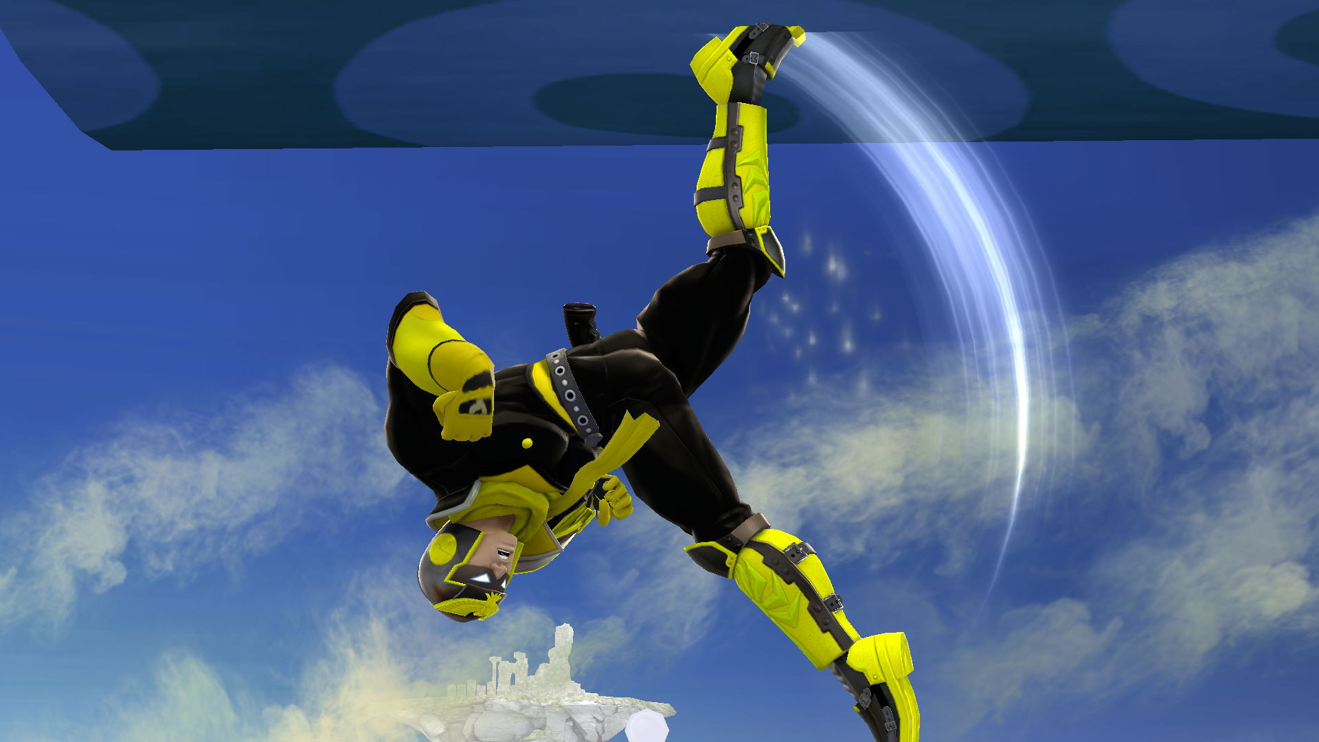 Black & Yellow Captain Falcon [Super Smash Bros. (Wii U)] [Mods]