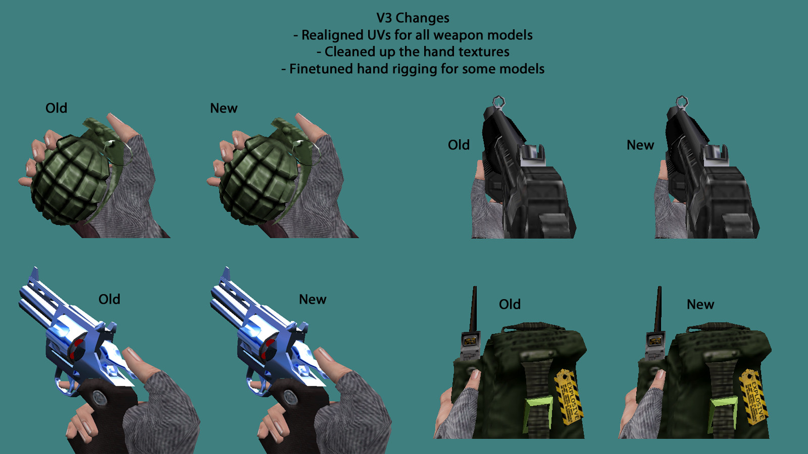 CSO Female Hands - Classic Valve Weapons Mod for Half-Life | HL Mods