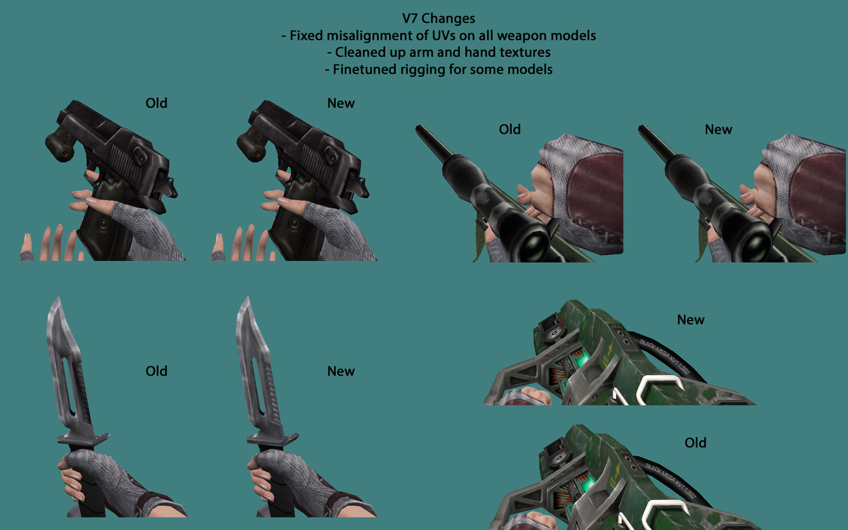 CSO Female Hands (HD Valve Weapons) - OpFor Mod for Half-Life: Opposing ...