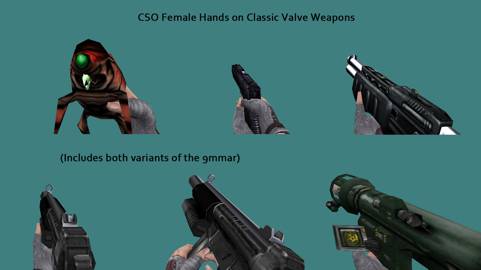 CSO Female Hands (HD Valve Weapons) - OpFor Mod for Half-Life: Opposing ...