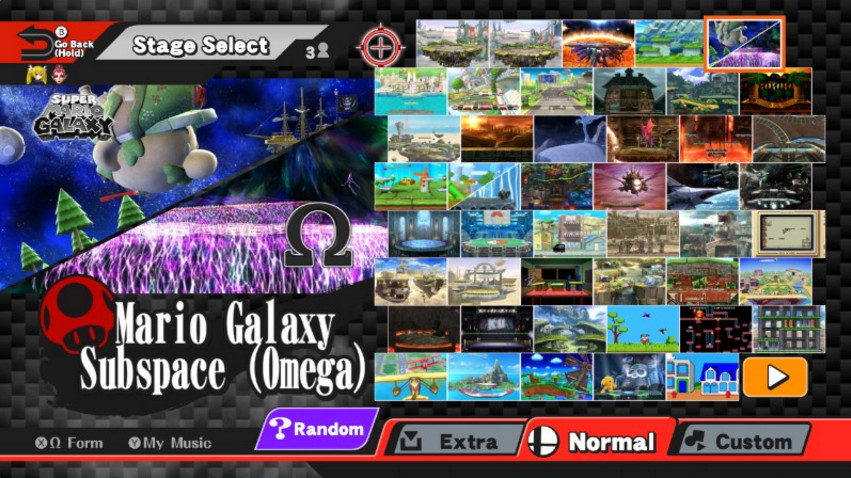 Subspace/ Mario Galaxy Split SSP [Super Smash Bros. (Wii U)] [Mods]