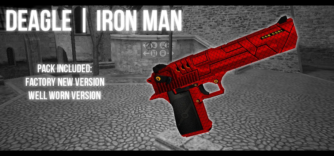 Iron man on Firegold's DEAGLE (CSGO anims) Mod for Counter-Strike 1.6 ...