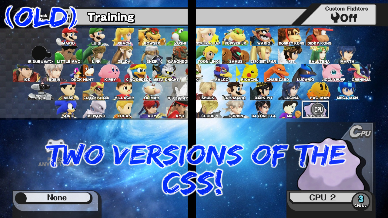 Galaxy themed GUI [Super Smash Bros. (Wii U)] [Mods]