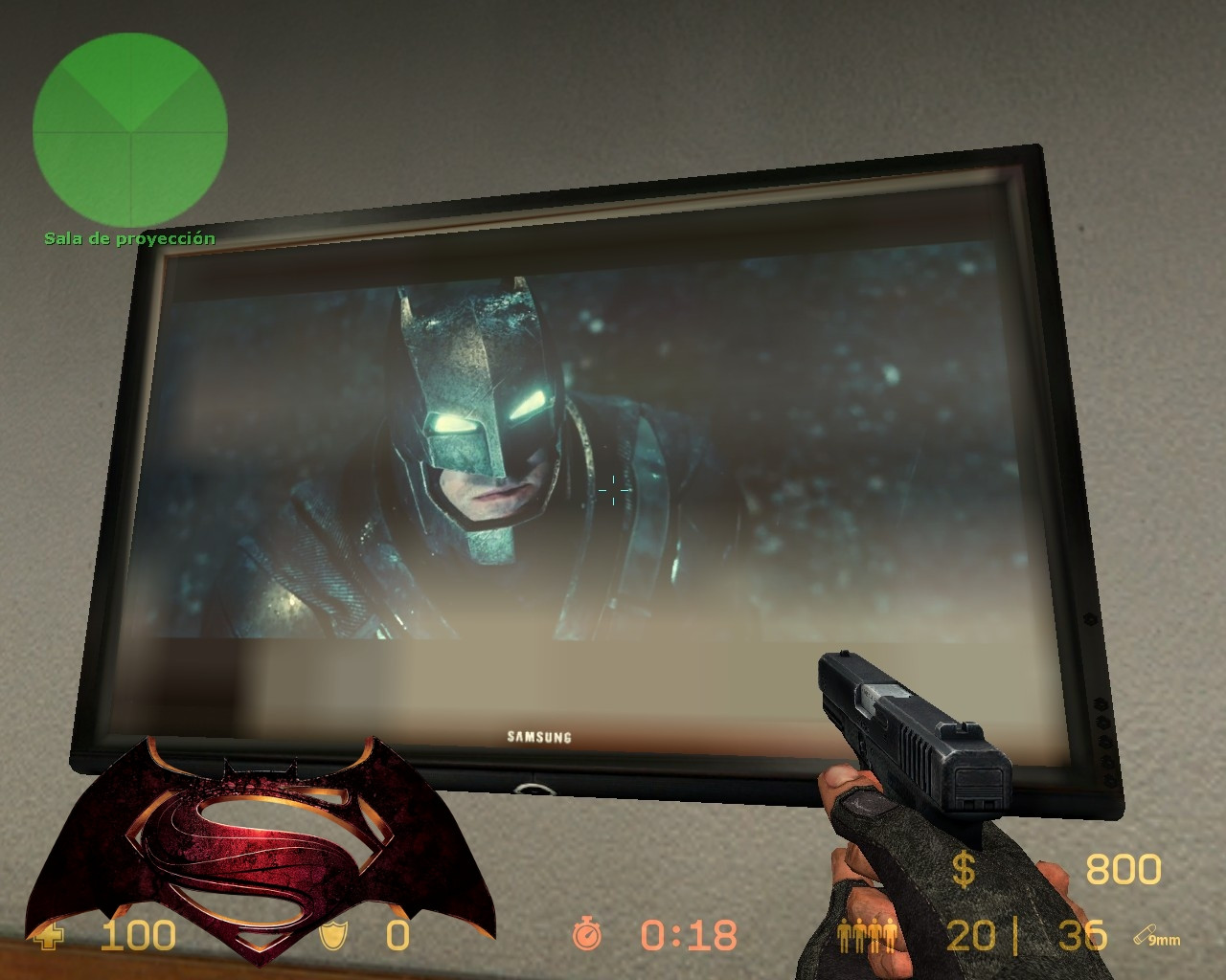 Batman in Flat Screen Mod for Counter-Strike: Source | CS:S Mods