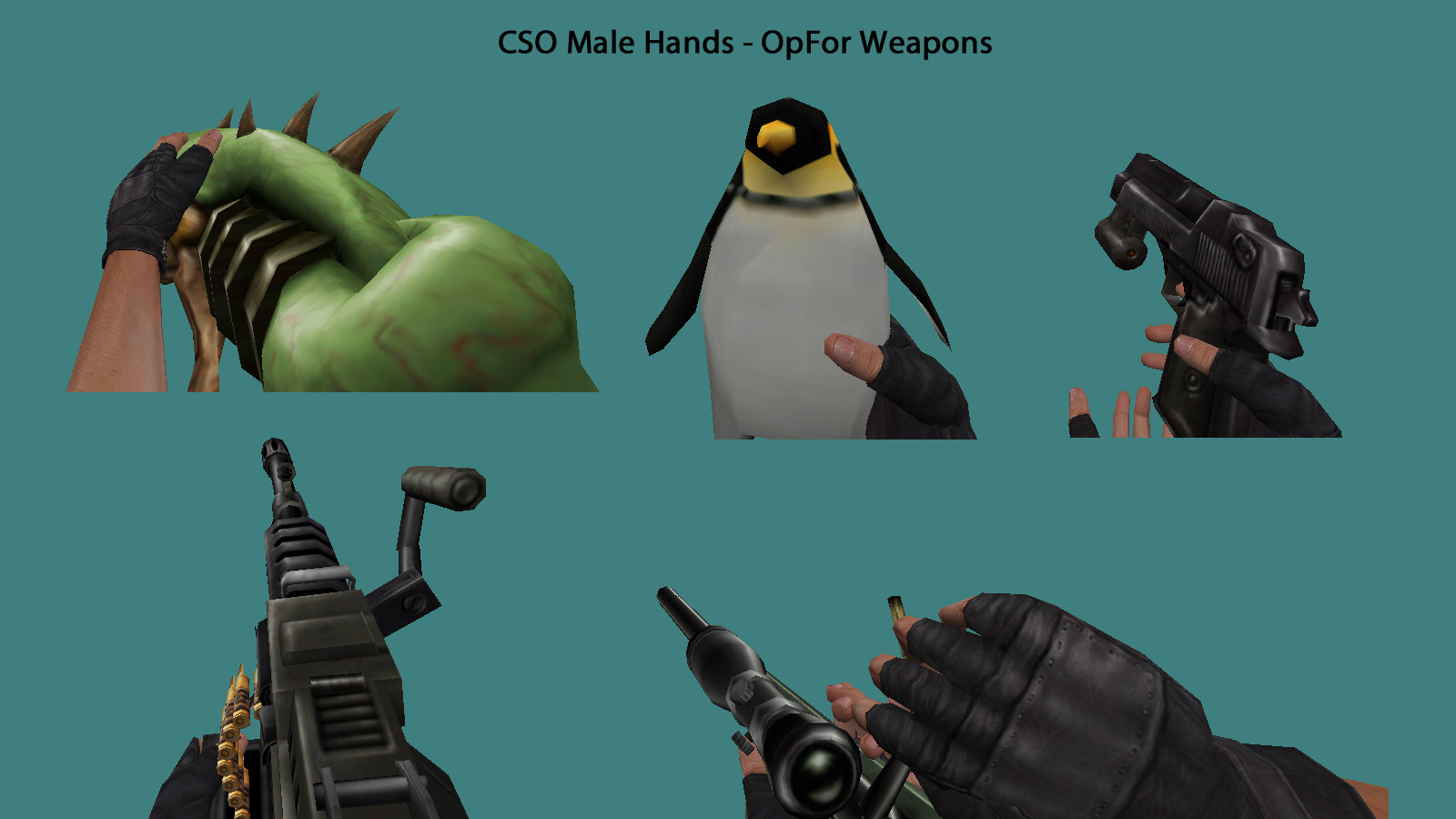 CSO Male Hands (HD Valve Weapons) - OpFor Mod for Half-Life: Opposing ...