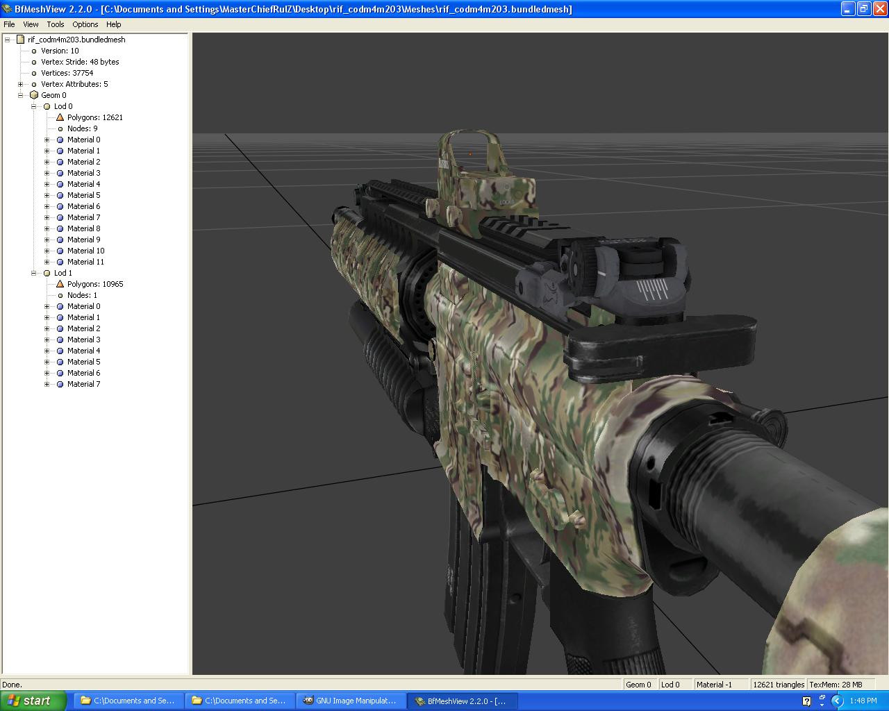 Custom M4 Multi-skin Pack [Battlefield 2] [Mods]