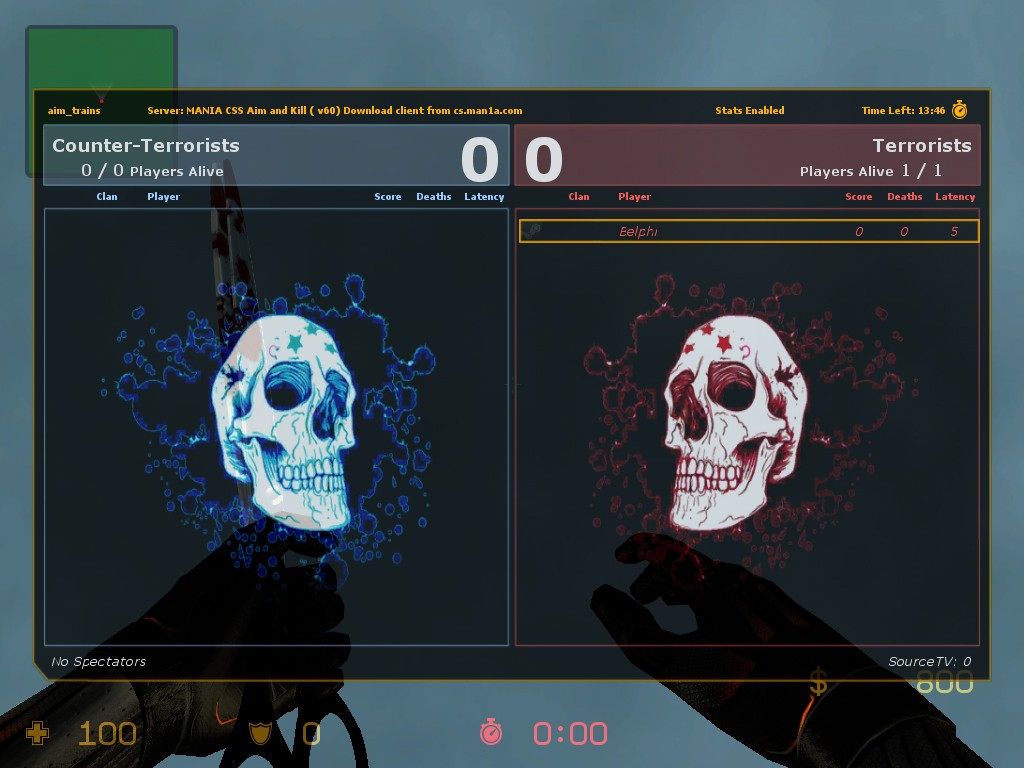 Skulls Backgr. and Scoreboard [Counter-Strike: Source] [Mods]