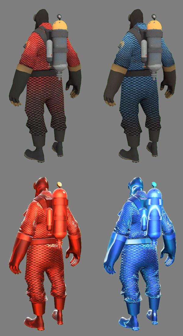 Green Fem Pyro Team Fortress 2 Skin Mods