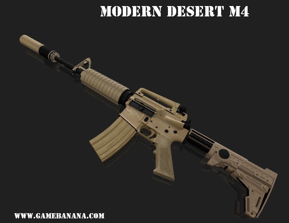Modern Desert M4 Mod for Counter-Strike 1.6 | CS1.6 Mods
