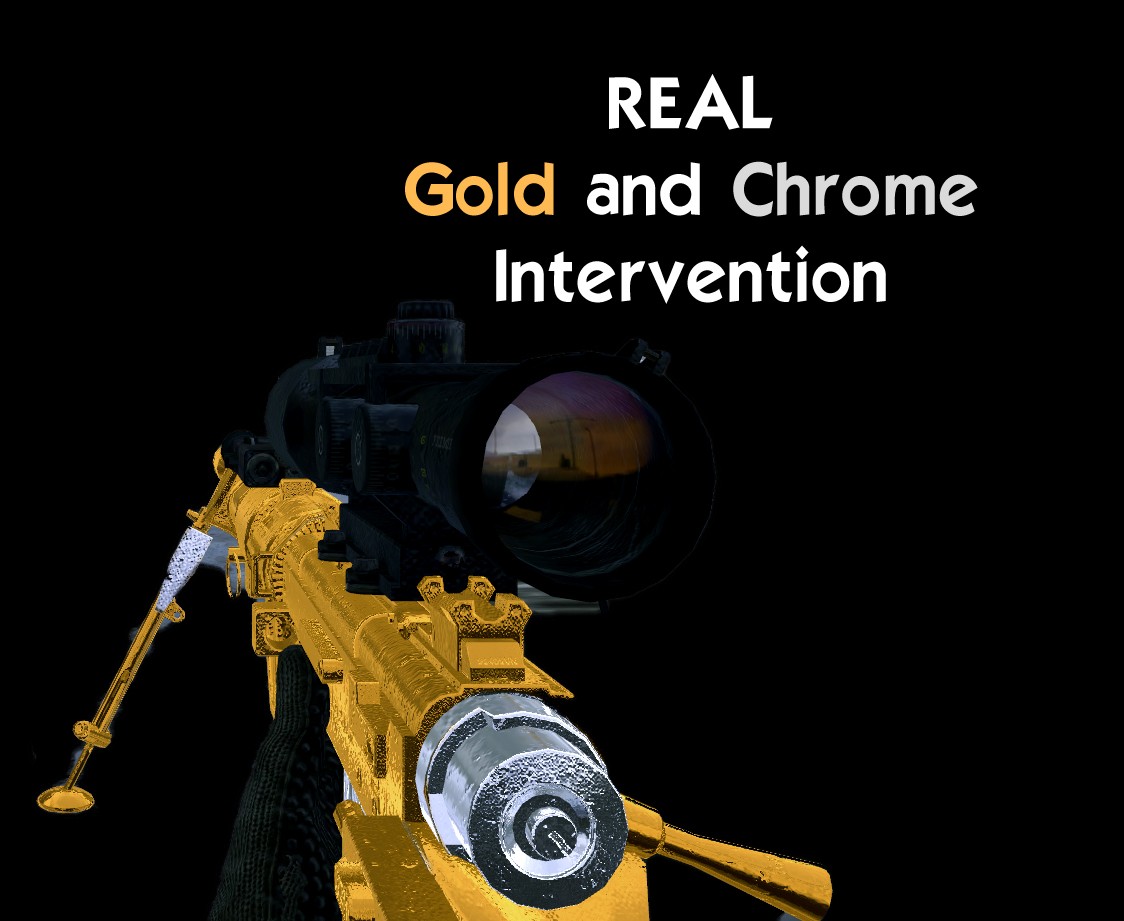 REAL Gold and Chrome Intervention Mod for Call of Duty: Modern Warfare ...