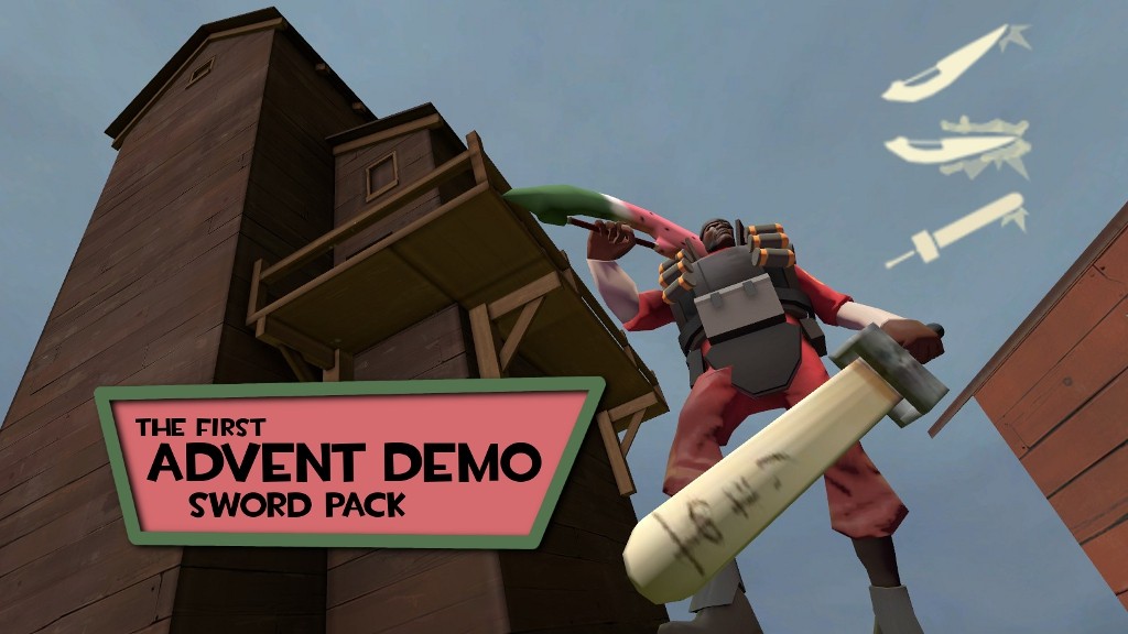 the Advent Cirno Sword Pack v1 Mod for Team Fortress 2 | TF2 Mods