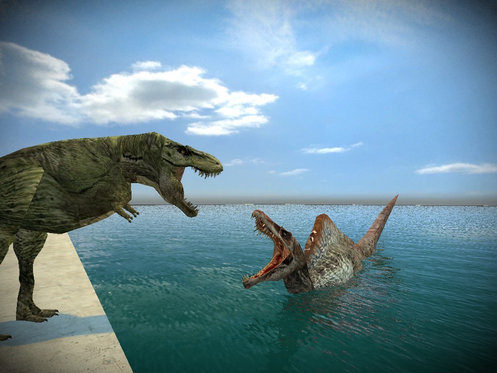 JP3 T-Rex and Spinosaurus reskin Mod for Garry's Mod | GMod Mods