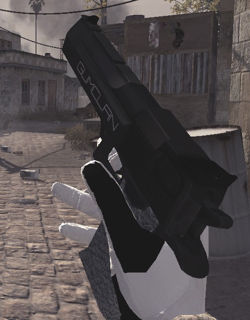 Sleek Black Deagle with leather grip [Call of Duty 4: Modern Warfare ...