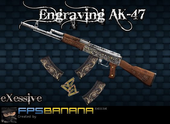 Engraving AK-47 [Counter-Strike: Source] [Mods]