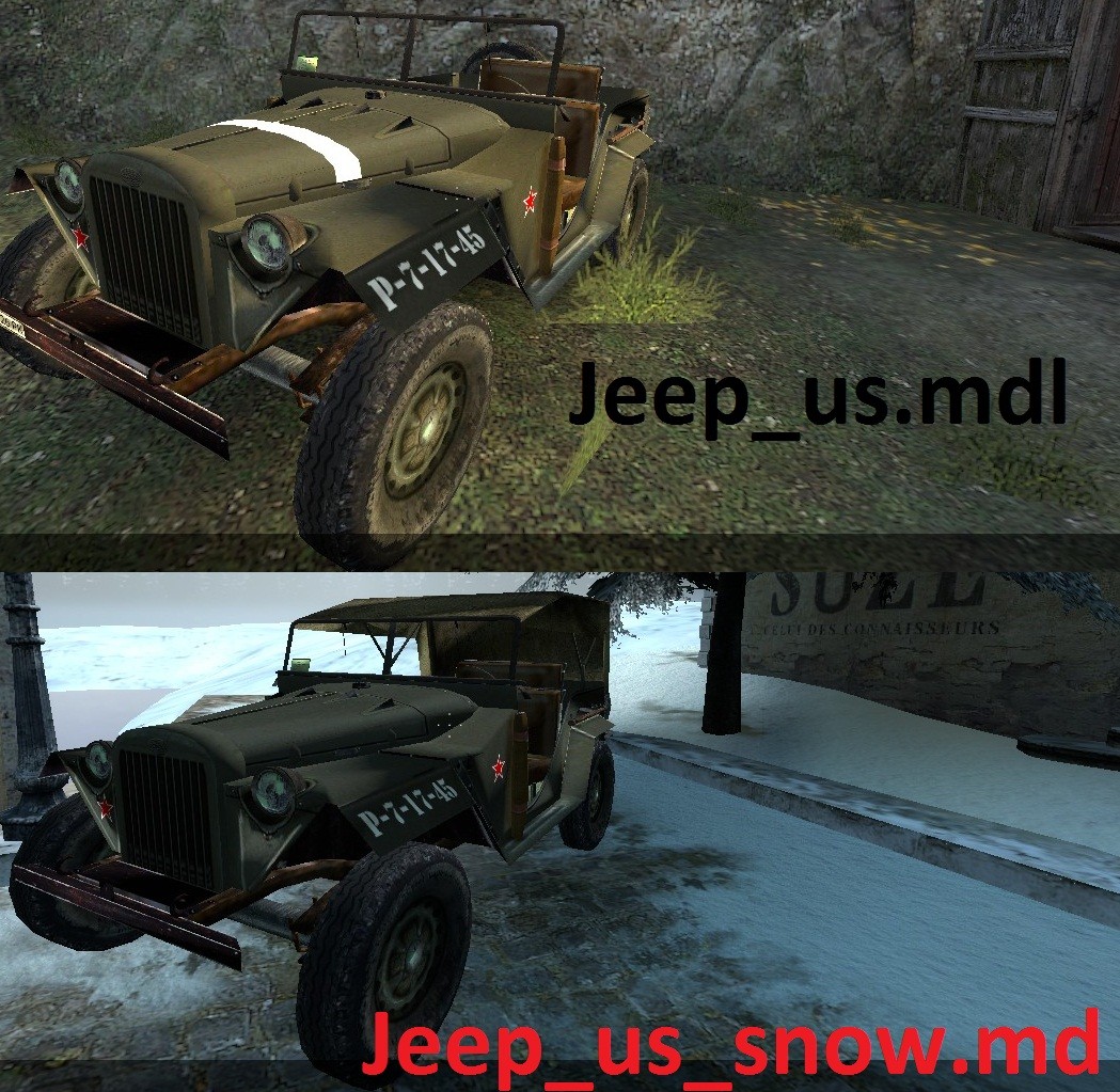 GAZ-67 Ivan-Willys replace Jeep [Day of Defeat: Source] [Mods]