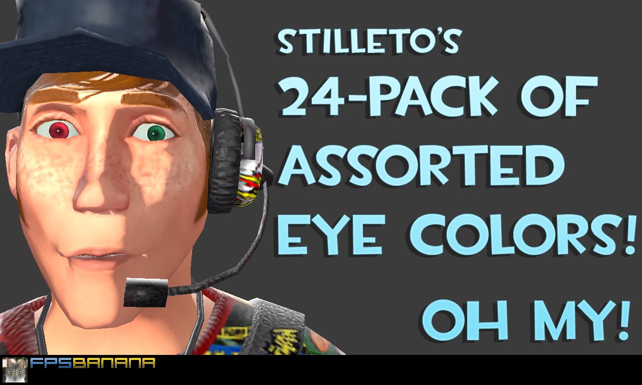 24-Pack of Assorted Eye Colors Mod for Team Fortress 2 | TF2 Mods