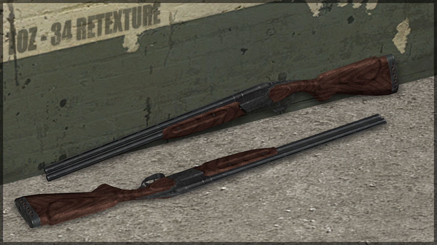 Toz-34 retexture Mod for S.T.A.L.K.E.R.: Shadow of Chernobyl | STALKER Mods