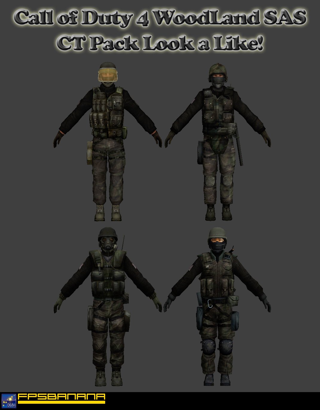 Kfu's CoD4 WoodLand SAS [Counter-Strike: Source] [Mods]