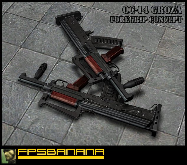 OC-14 Groza (foregrip concept) Mod for Counter-Strike: Source | CS:S Mods