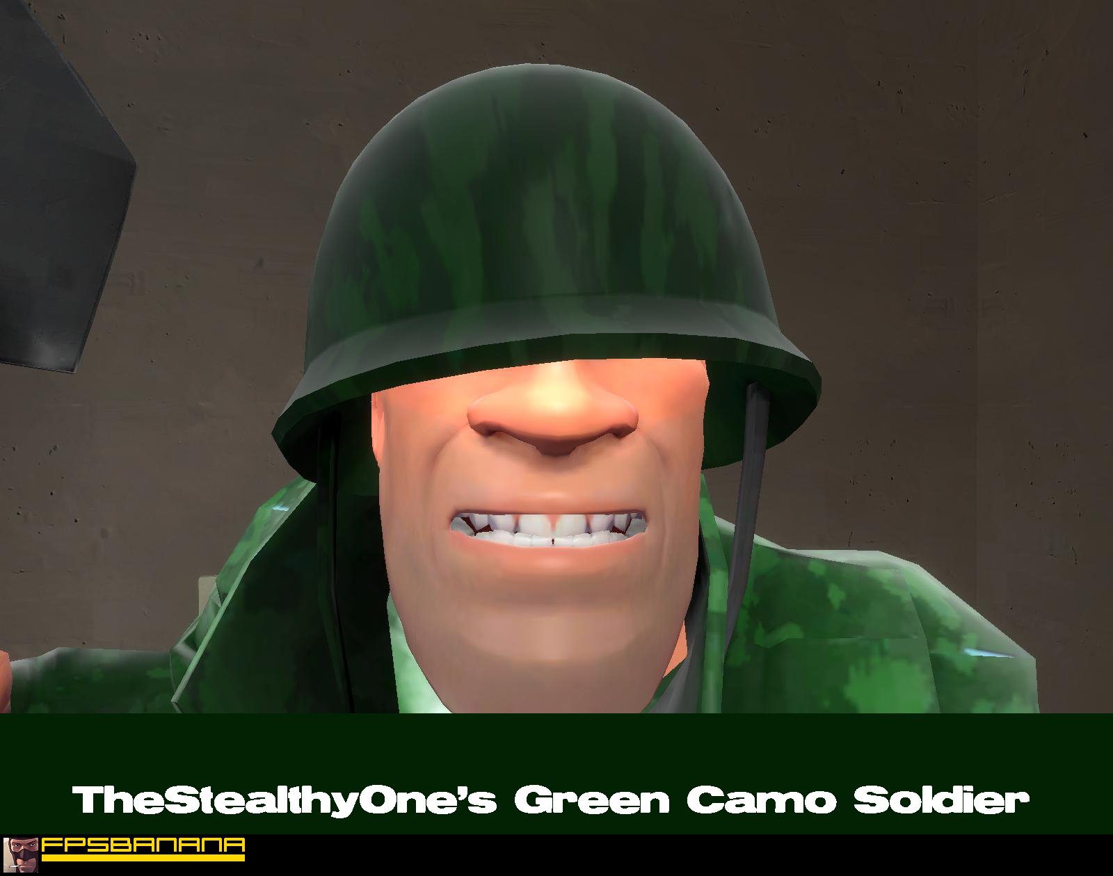 Green Camo For Blu Soldier Mod for Team Fortress 2 | TF2 Mods