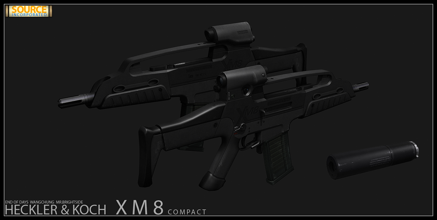 XM8 Compact Version - 1 Handed Mod for Counter-Strike: Source | CS:S Mods