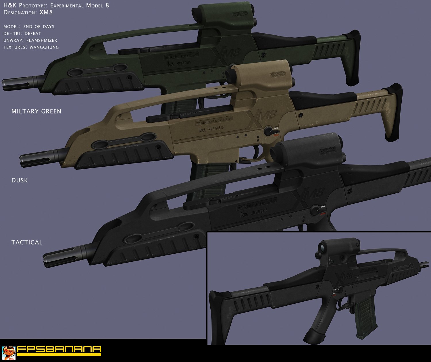 EOD's & Wangchung XM8 Compact [Counter-Strike: Source] [Mods]