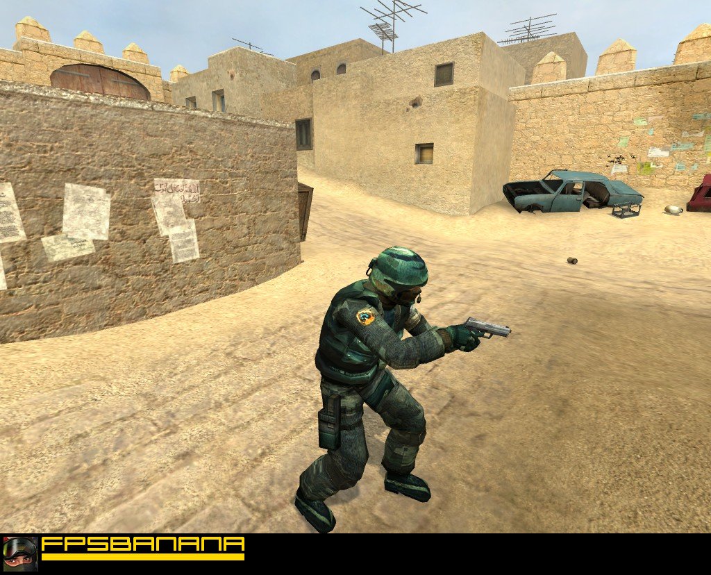 Blue & green camoed GSG9 Mod for Counter-Strike: Source | CS:S Mods