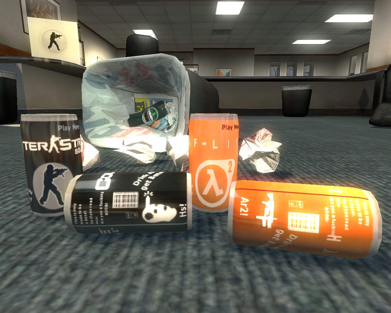 HD Trashcan (Css And Hl2 Cans) Mod for Counter-Strike: Source | CS:S Mods
