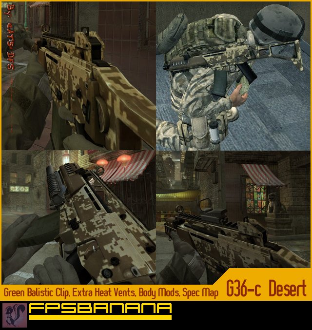 G36c Desert [Call of Duty 4: Modern Warfare] [Mods]