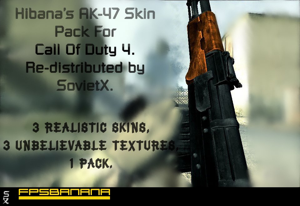 AK-47 Skin Pack Mod for Call of Duty 4: Modern Warfare | CoD4 Mods
