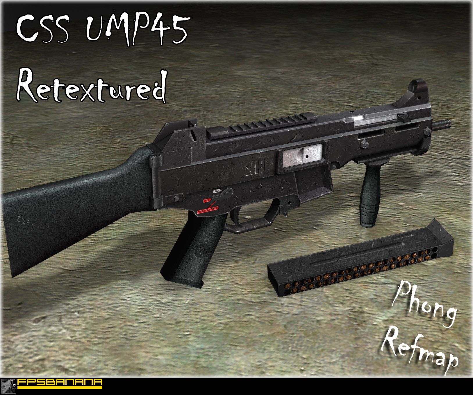 Default UMP 45 retexture Mod for Counter-Strike: Source | CS:S Mods