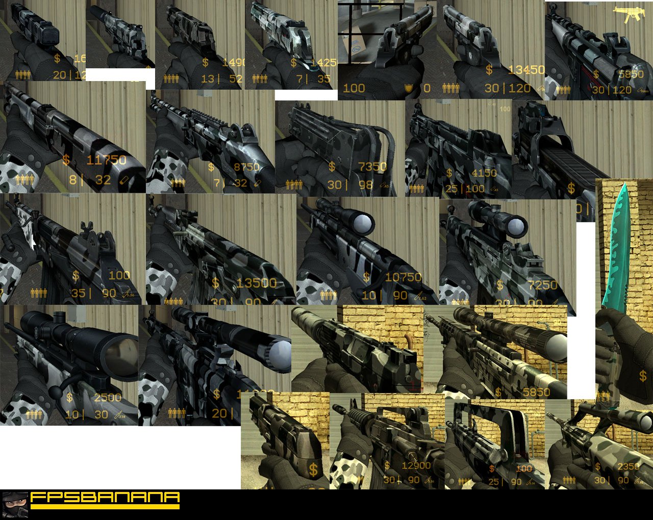Arctic Weapon Camo Mod for Counter-Strike: Source | CS:S Mods