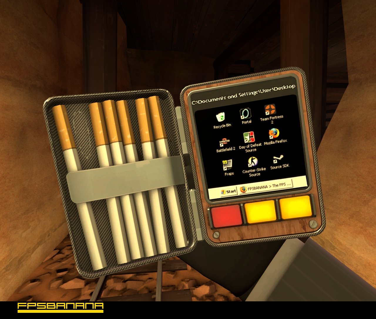 Bananite's Desktop Cigarette Case Mod for Team Fortress 2 | TF2 Mods
