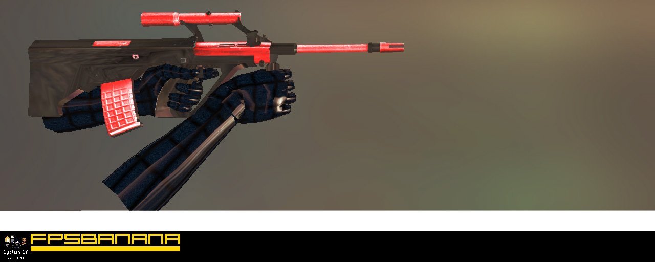 Aug Recolour (Black 'n' Red) Mod for Counter-Strike: Source | CS:S Mods