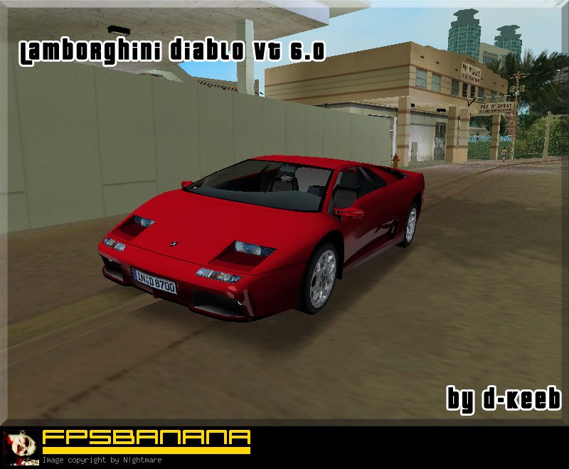 Lamborghini Diablo Mod for Grand Theft Auto: Vice City | GTA:VC Mods