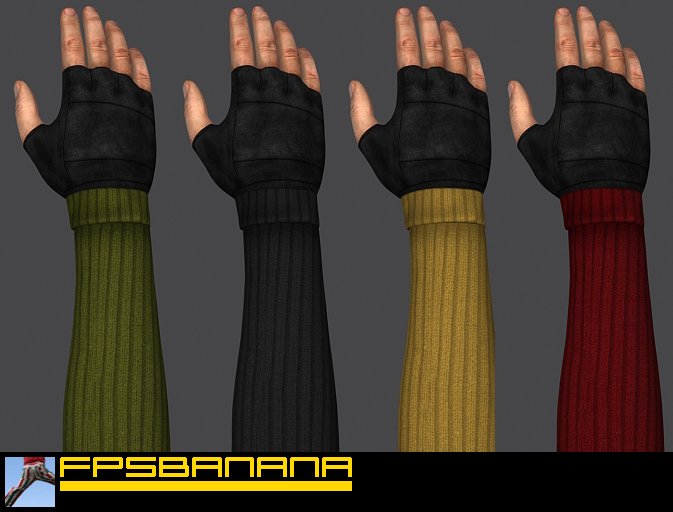 Commando Wool Sleeves (4 colors) Mod for Counter-Strike: Source | CS:S Mods