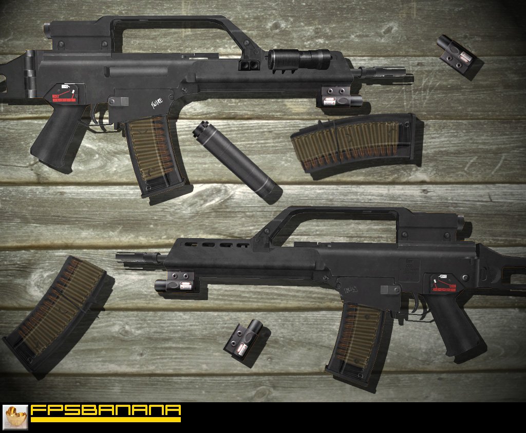 Assault g36 Tactical w/ LAM Mod for Counter-Strike: Source | CS:S Mods